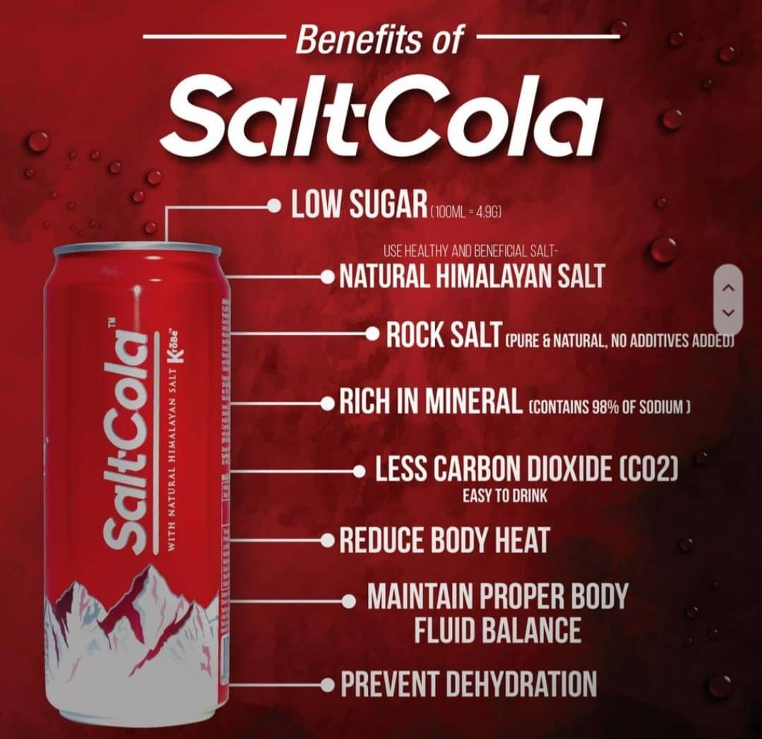 Salt-Cola with Himalayan salt, Food & Drinks, Beverages on Carousell