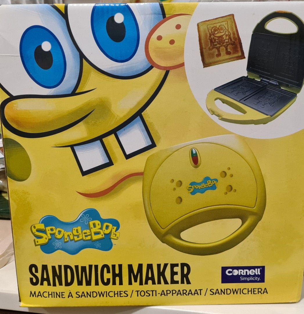 Cornell Spongebob Sandwich Maker, TV & Home Appliances, Kitchen ...