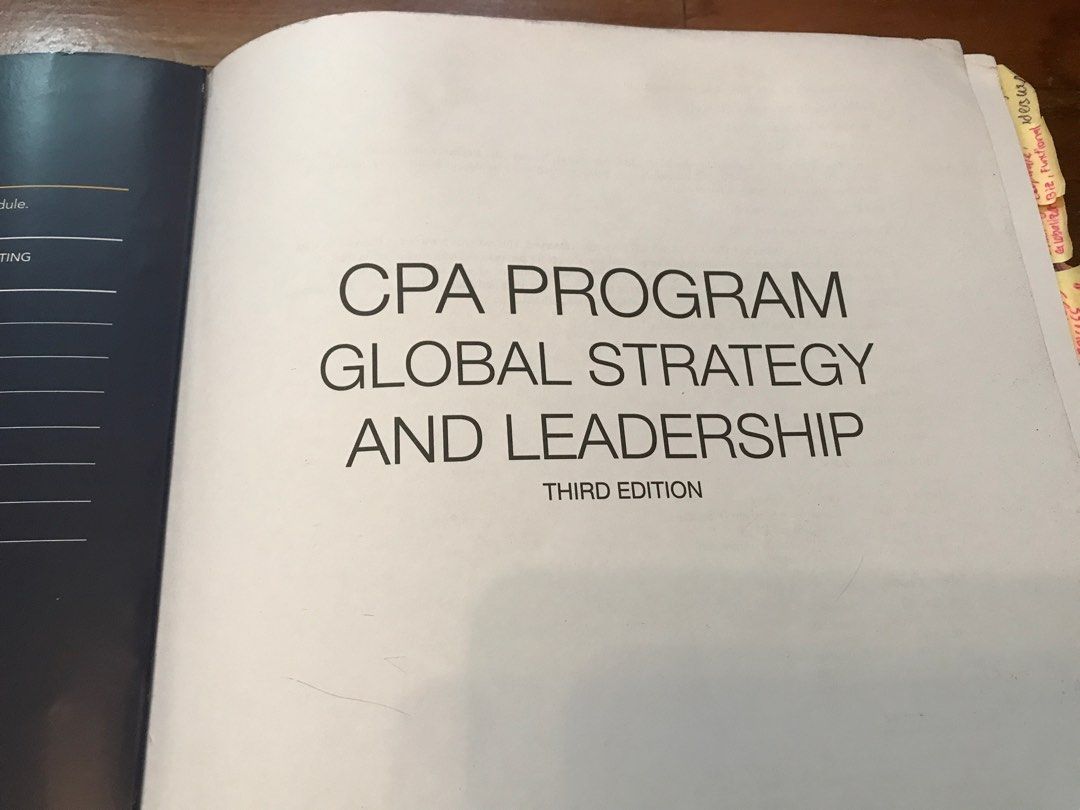 CPA Global Strategy & Leadership Textbook, Hobbies & Toys, Books & Magazines, Textbooks on Carousell