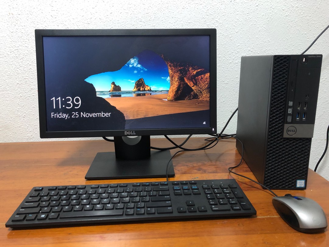 Dell Desktop with Monitor+Keyboard+mouse, Computers & Tech, Desktops on Carousell