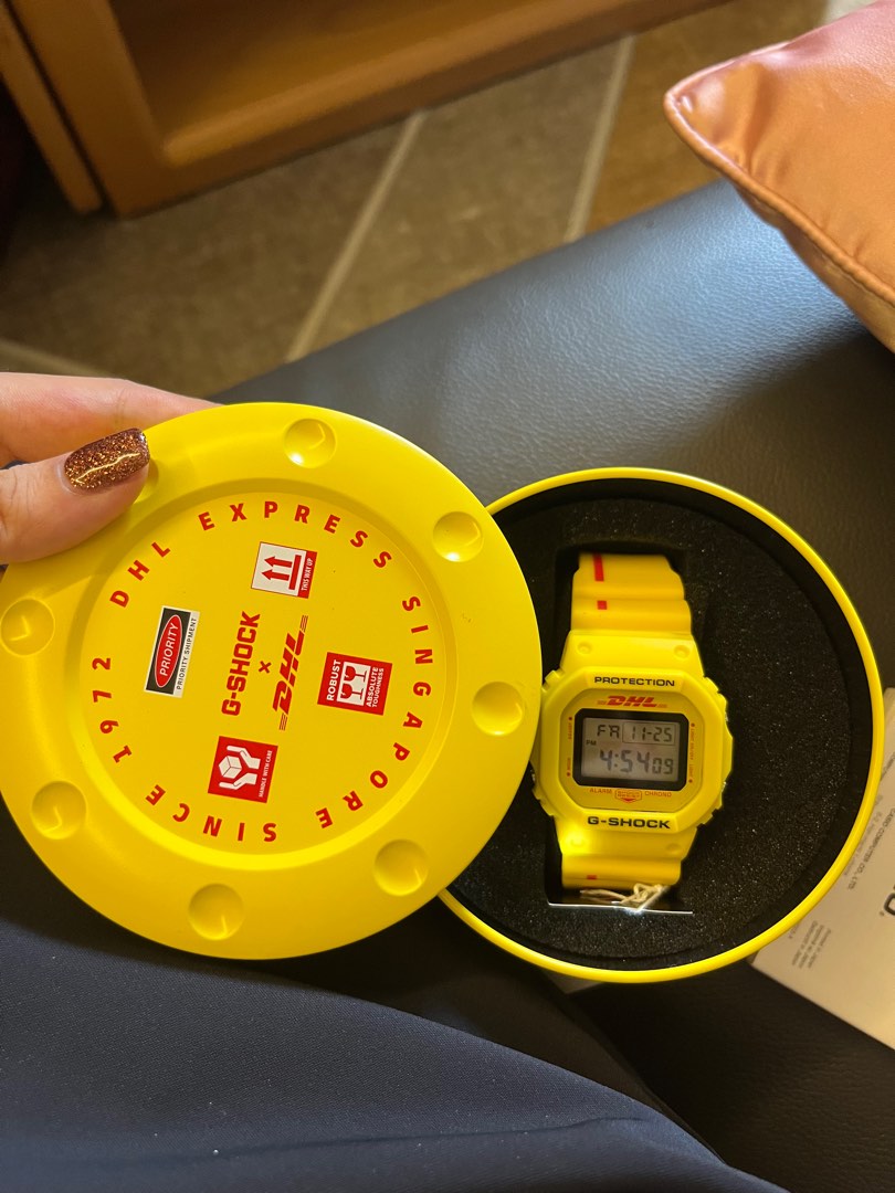 DHL G-Shock Watch, Luxury, Watches on Carousell