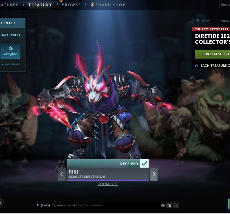 Dota 2 Diretide 2022 Collector's Cache Set for Riki- Scarlet Subversion ...