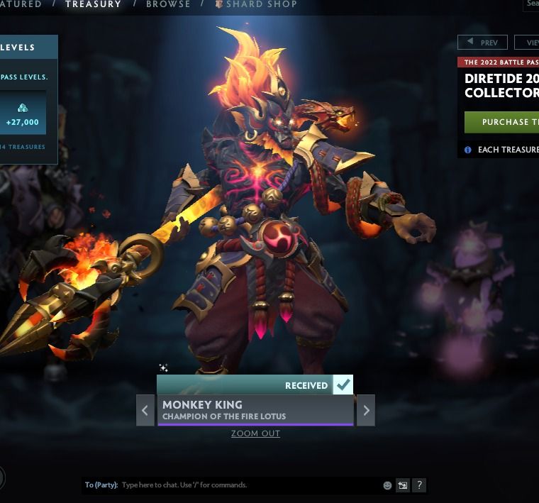 Dota 2 Diretide 2022 Collector's Cache Set for Monkey King- Champion of ...