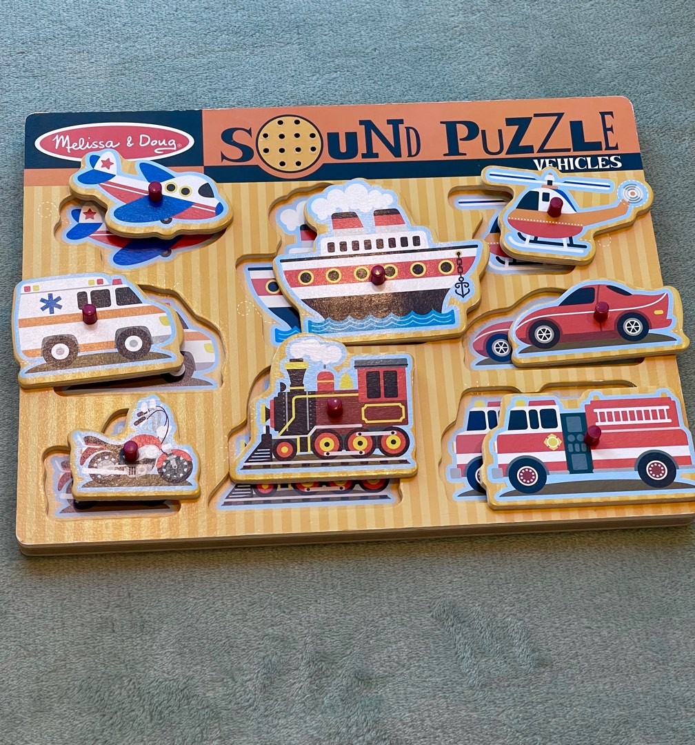 Educational: Vehicle puzzle with sounds, Hobbies & Toys, Toys & Games ...