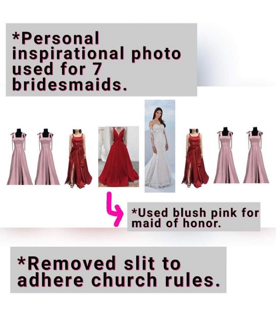 Entourage Attire/Bridesmaids/MOH, Women's Fashion, Dresses & Sets ...