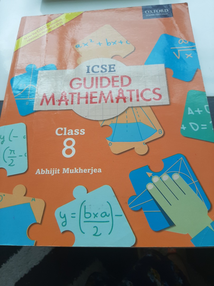 Excellent guided Mathematics book for ICSE Grade 8 students, Hobbies ...