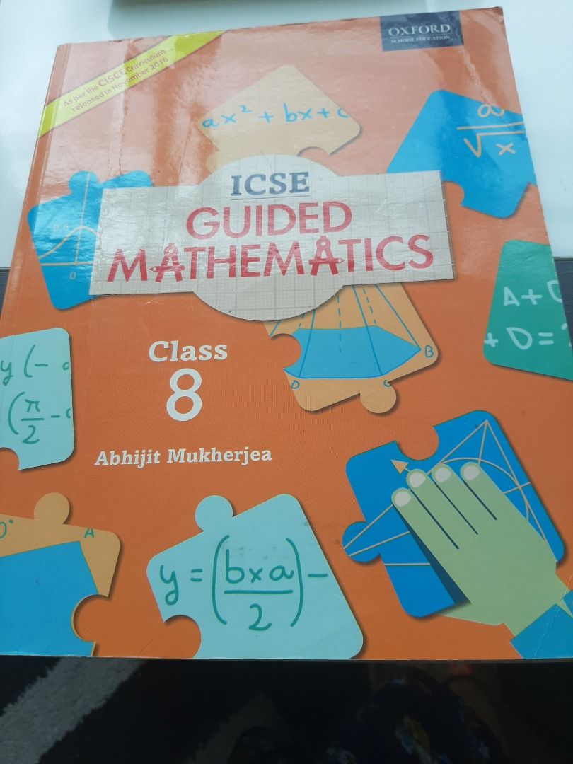Excellent guided Mathematics book for ICSE Grade 8 students, Hobbies ...