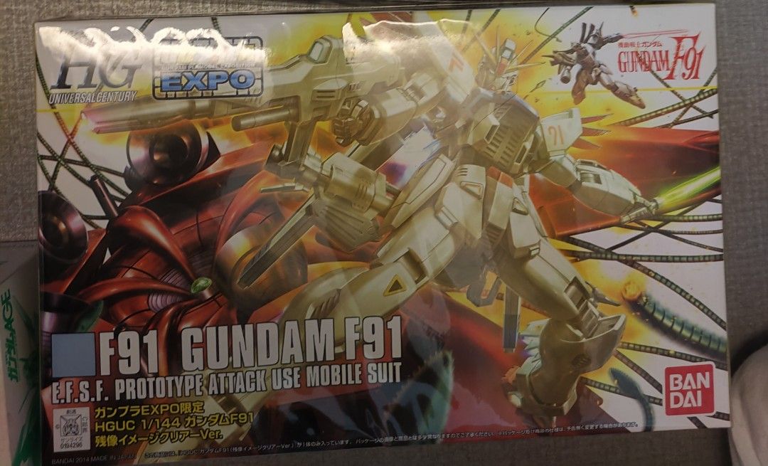 EXPO EXCLUSIVE: HGUC 1/144 GUNDAM F91 (AFTER IMAGE CLEAR VER.), Hobbies & Toys, Toys & Games on ...
