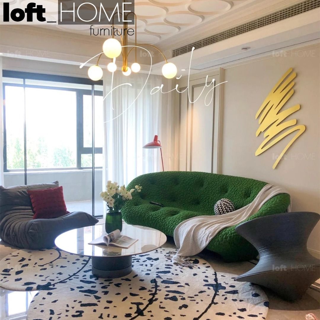 Fabric Sofa PLOUM Moby 3 Seater, Furniture & Home Living, Furniture, Sofas on Carousell