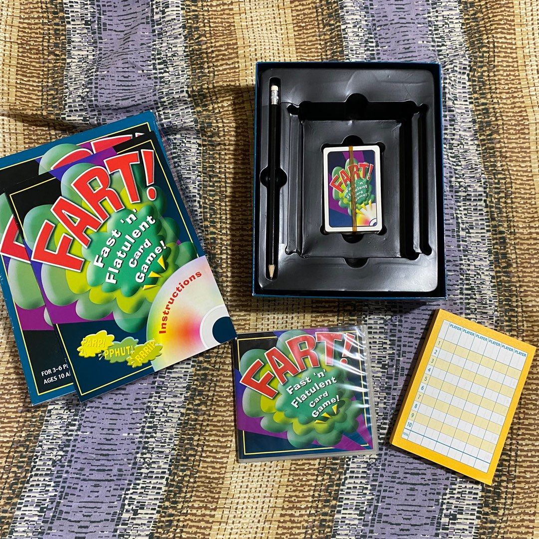 Fart Card Game, Hobbies & Toys, Toys & Games on Carousell