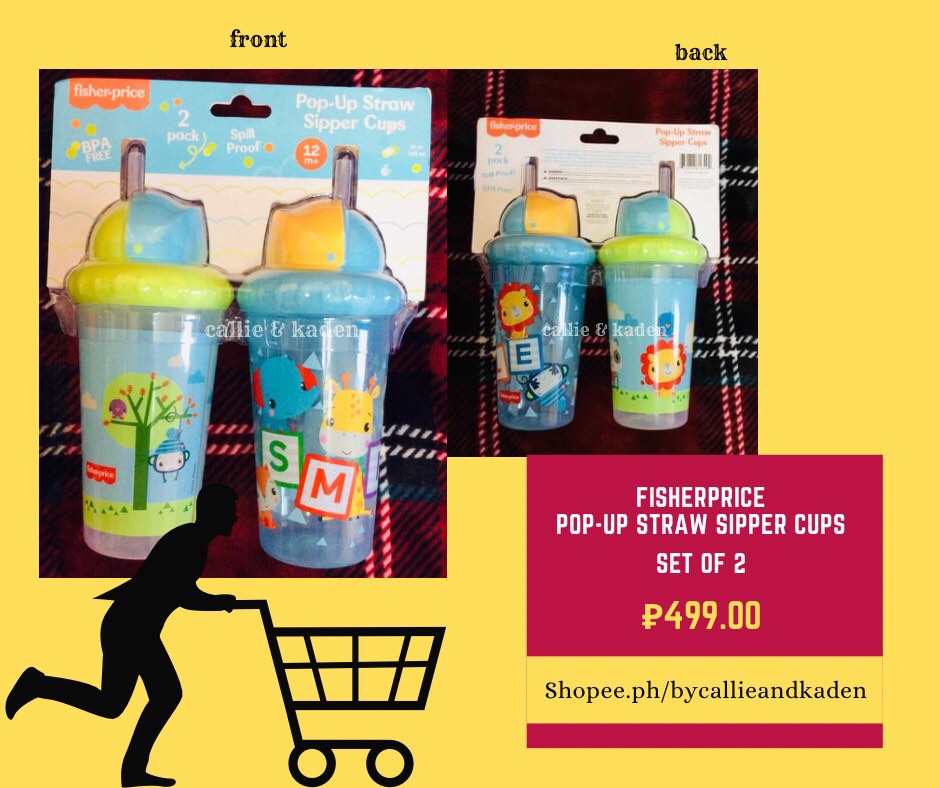 Fisher Price Pop up straw sipper cups, Babies & Kids, Nursing & Feeding ...