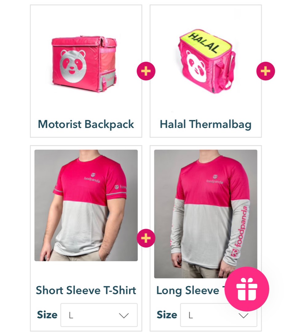 Foodpanda Rider Set, Motorcycles, Motorcycle Accessories on Carousell