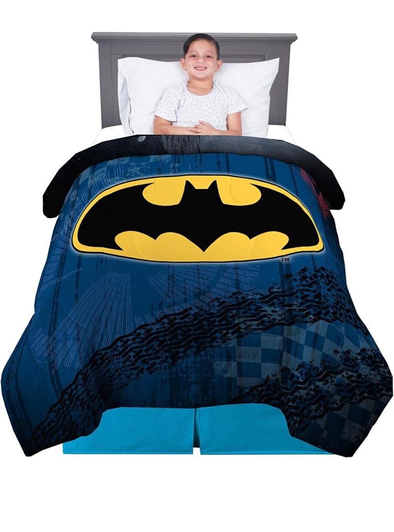Franco Kids Bedding Super Soft Reversible Comforter, Twin/Full, Batman ...