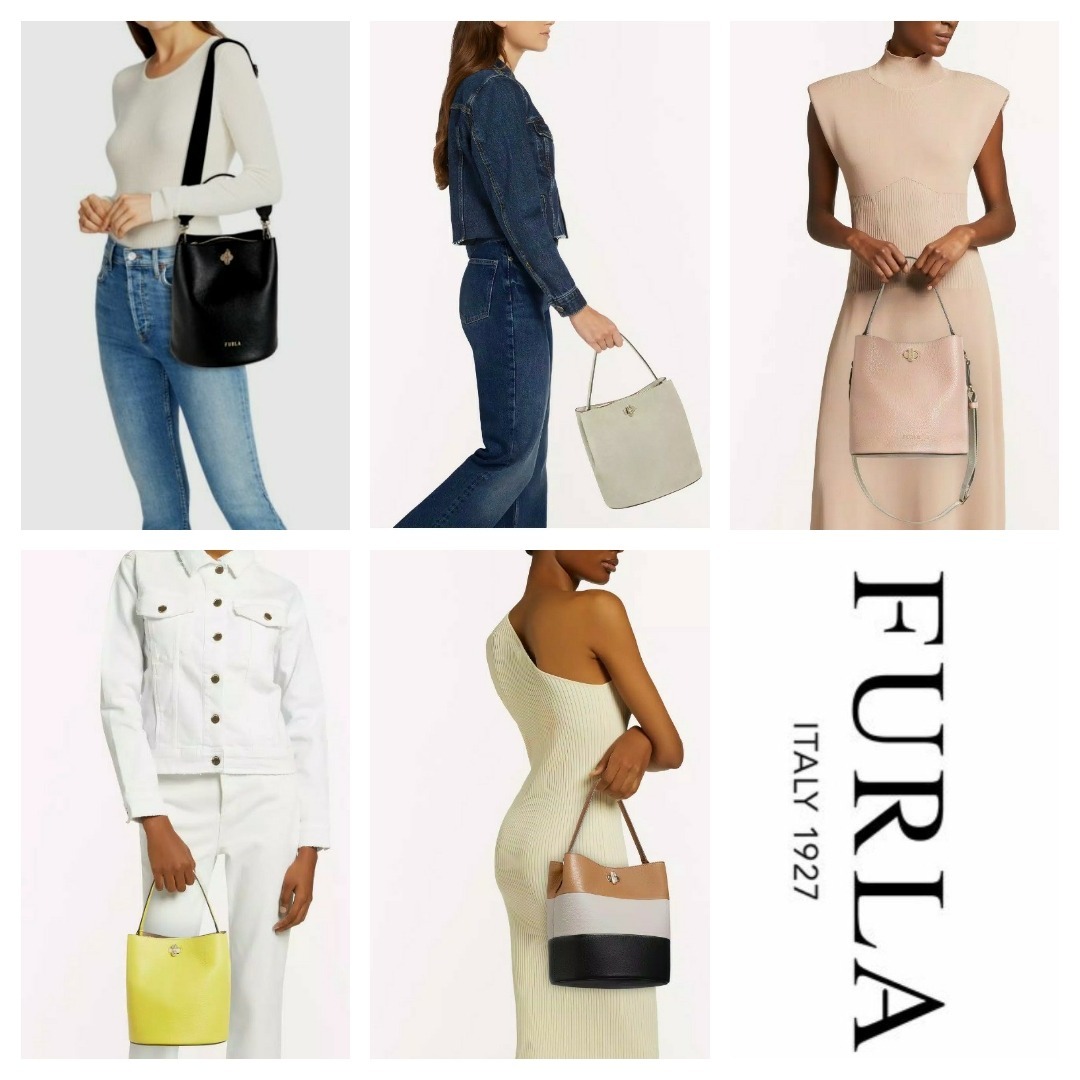 FURLA Danae Small Bucket Bag, Luxury, Bags & Wallets on Carousell