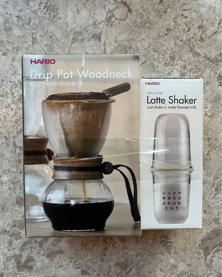 Hario DPW-3 Woodneck Coffee Drip Pot 480ml, TV & Home Appliances, Kitchen Appliances, Coffee ...
