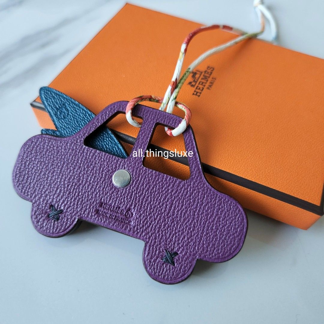 SOLD! Hermes Petit H Bag Charm Car with Wings Croc Limited Edition ...