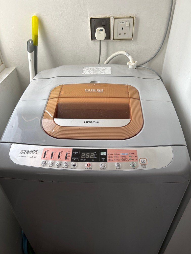 Hitachi washing machine 9.5kg, TV & Home Appliances, Washing Machines ...