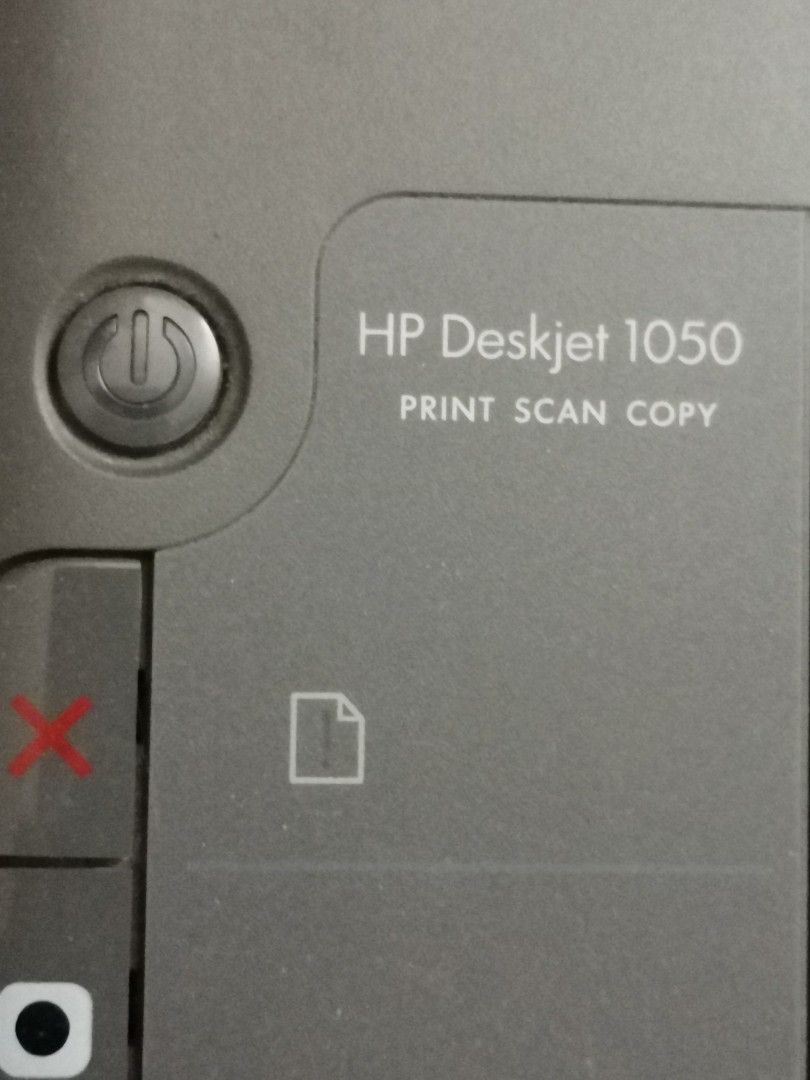 Hp deskjet 1050 inkjet colour printer, scanner, scanning, copy, copier ...