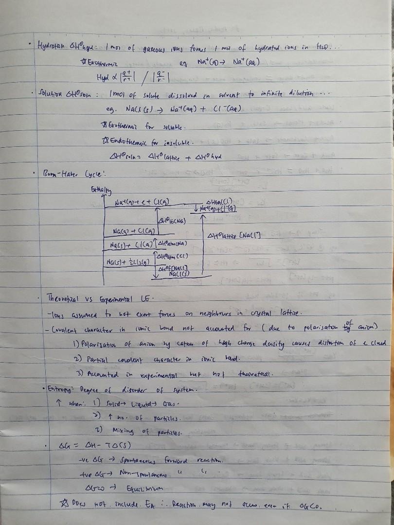 IB HL Chemistry Notes, Hobbies & Toys, Books & Magazines, Textbooks on ...