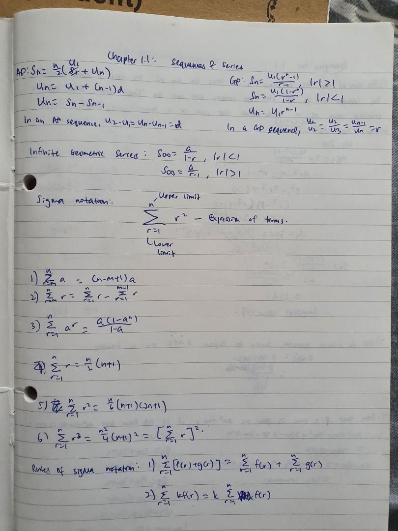 IB HL Mathematics Analysis and Approaches notes, Hobbies & Toys, Books ...