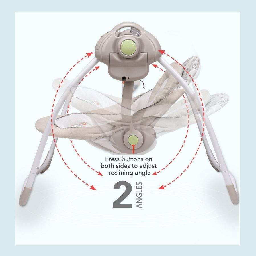 [iDS] Electric Baby Rocking Chair, 0-9 Months for Infants Rocker Bed ...