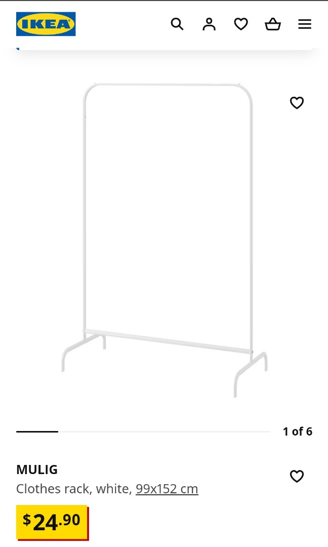 Ikea Mulig clothes rack, Furniture & Home Living, Furniture, Shelves ...
