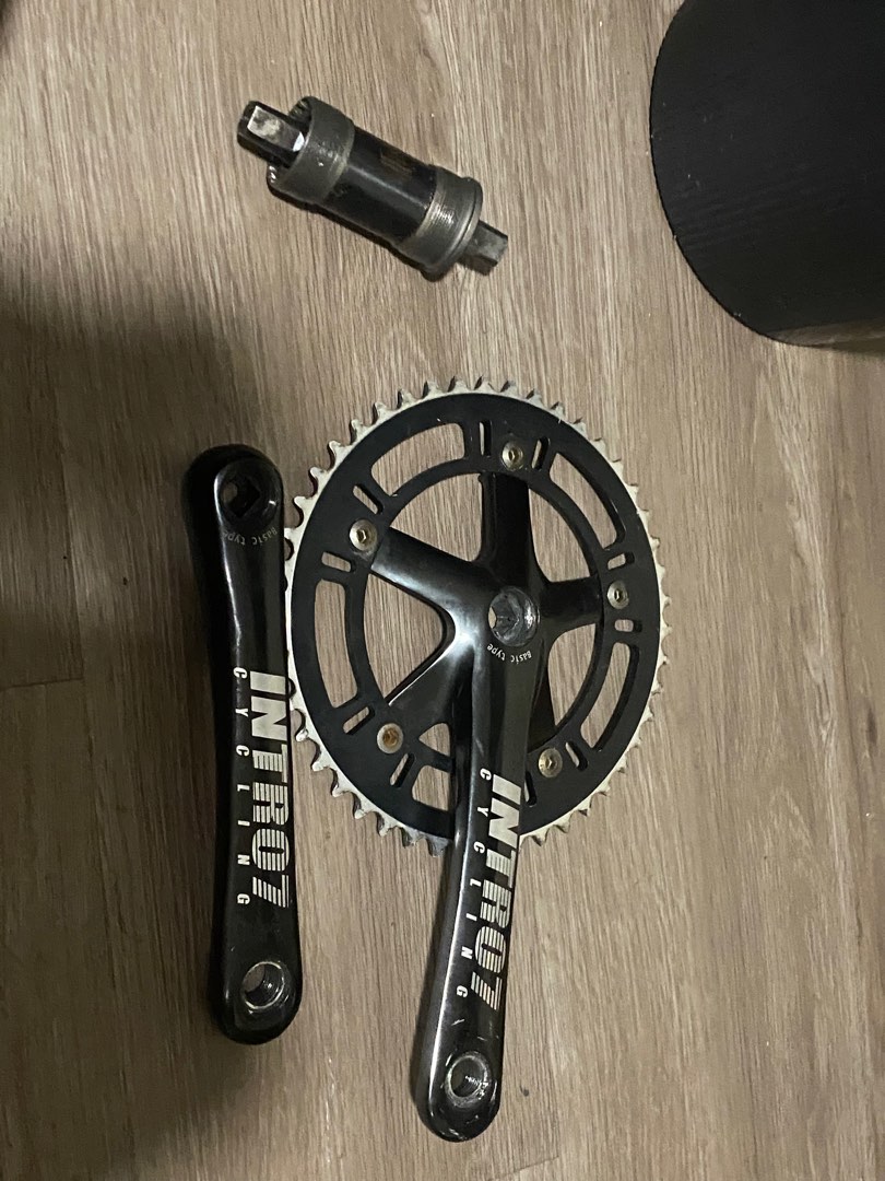 Intro 7 track crankset fixie fixed gear 46T 130bcd, Sports Equipment ...