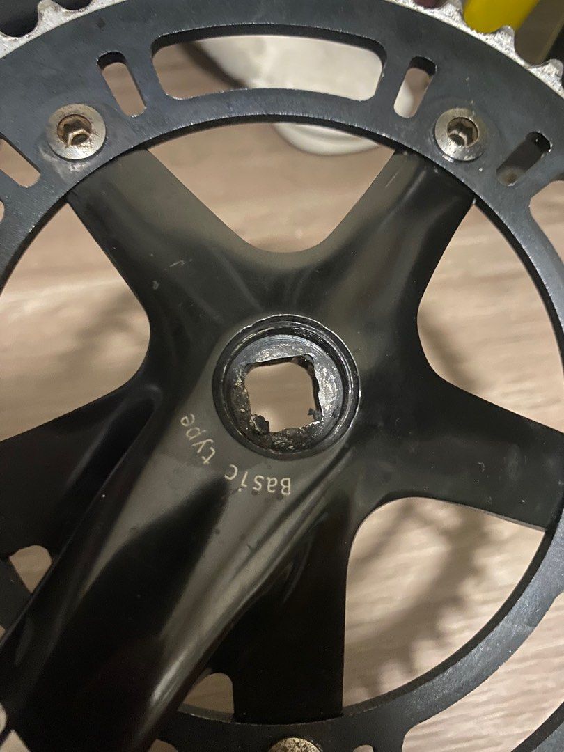 Intro 7 track crankset fixie fixed gear 46T 130bcd, Sports Equipment ...