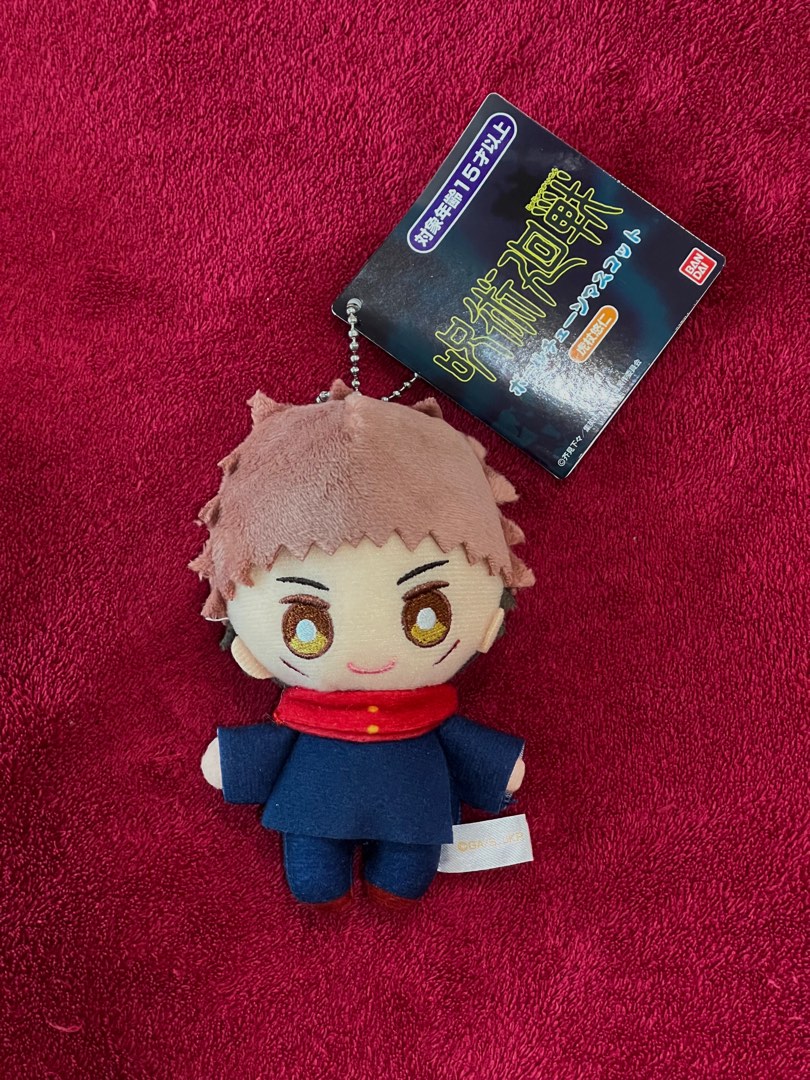 Itadori Yuuji Ballchain mascot plushie Jujutsu Kaisen, Hobbies & Toys ...