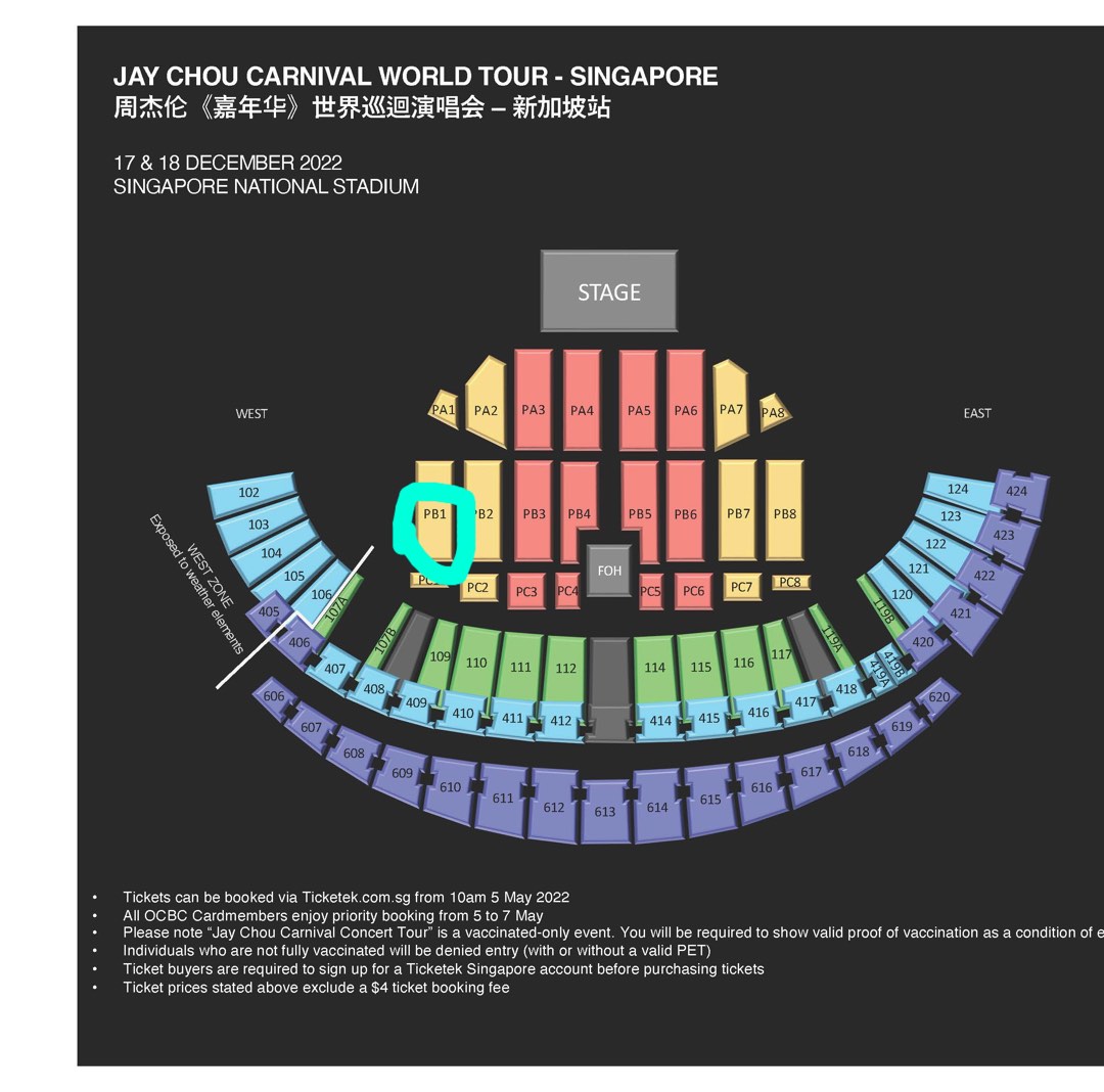 Jay Chou Concert 2022, Tickets & Vouchers, Event Tickets on Carousell