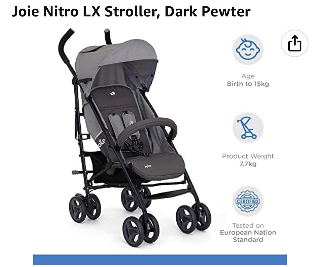 Joie stroller, Babies & Kids, Going Out, Strollers on Carousell