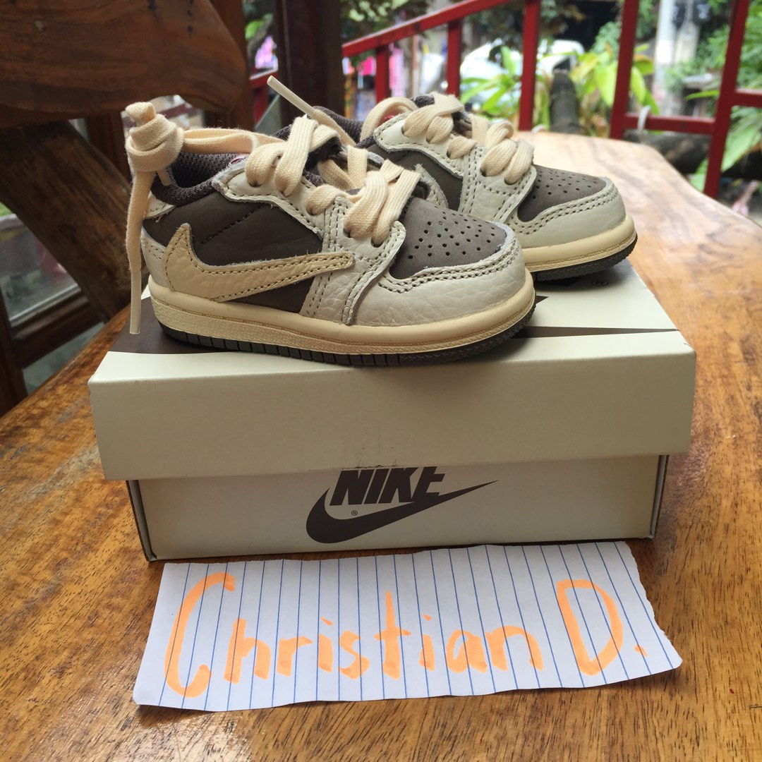 Jordan 1 Low travis scott reverse mocha, Babies & Kids, Babies & Kids ...