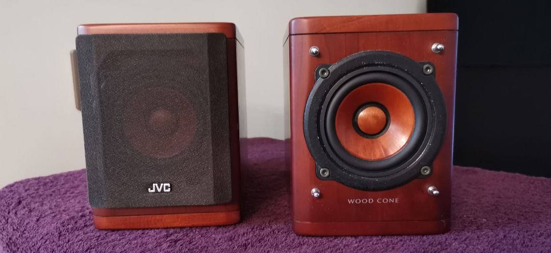 JVC EX-A1 Wood Cone speaker, 音響器材, Soundbar、揚聲器、藍牙喇叭、耳擴 - Carousell