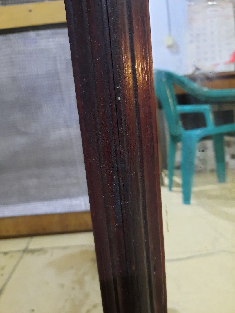 Kaca kuno List Kayu jati, Perabotan Rumah di Carousell
