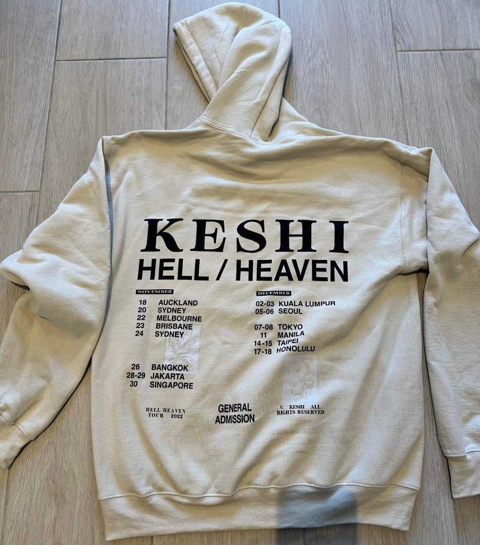 Keshi Hell / Heaven world tour Hoodie, Men's Fashion, Coats, Jackets ...