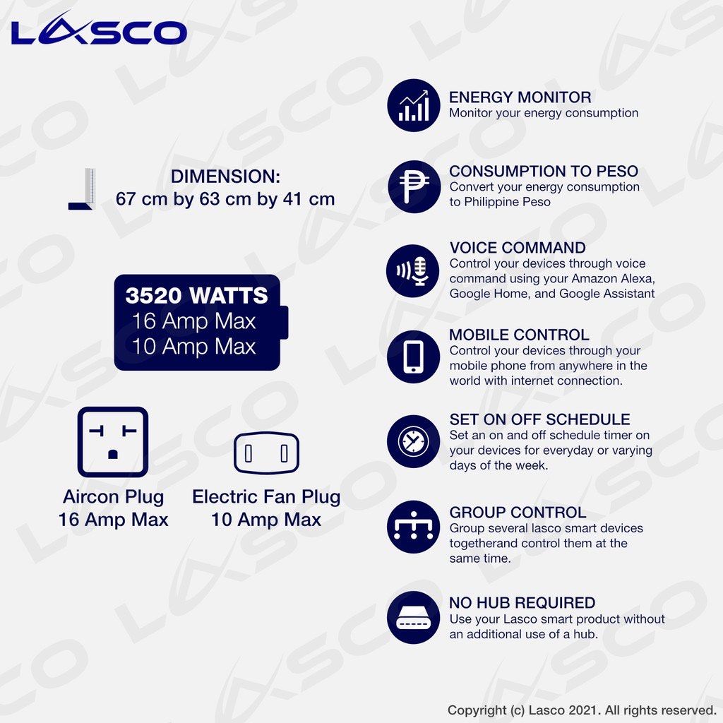Lasco Smart Aircon Plug, TV & Home Appliances, Air Conditioning and Heating on Carousell