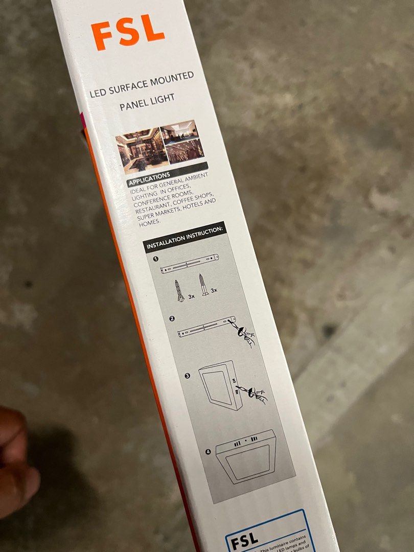 HomePro FSL LED Panel Light (Ceiling / Wall) - 18W / 18 watt, Furniture ...