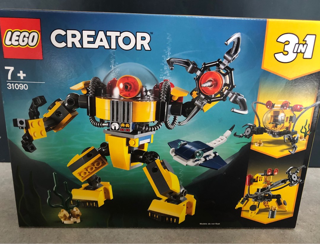 LEGO 31090 Creator 3in1 Underwater Robot, Hobbies & Toys, Toys & Games ...