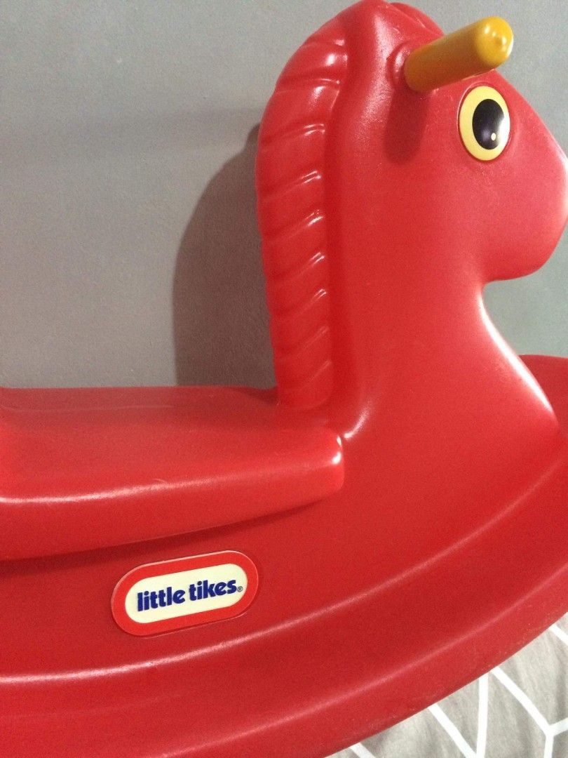 Little tikes red rocking horse preloved, Babies & Kids, Infant Playtime ...