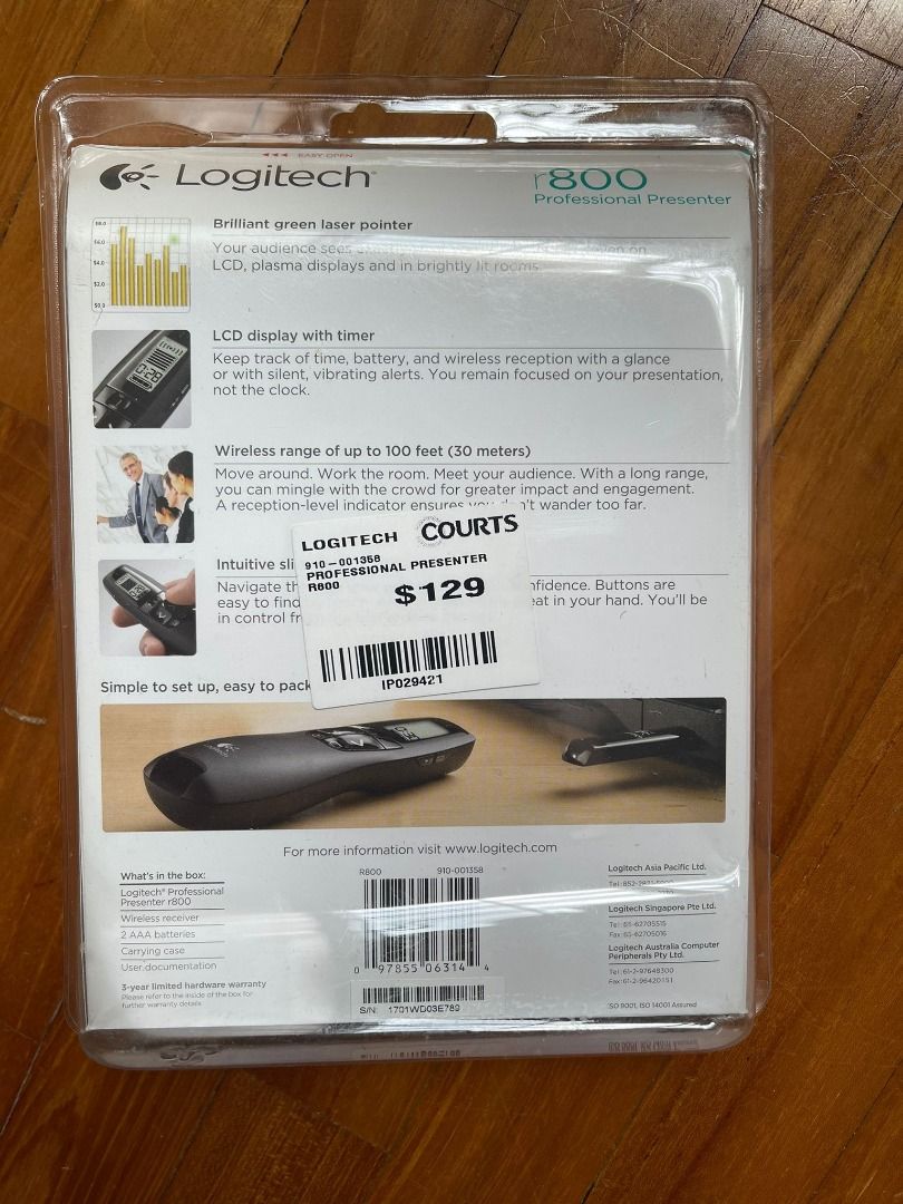 Logitech 800 Professional Presenter, Computers & Tech, Office ...