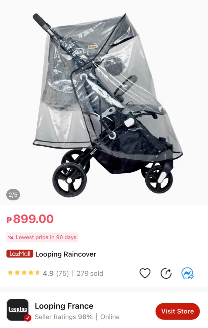 Looping Stroller Raincover, Babies & Kids, Going Out, Strollers on ...