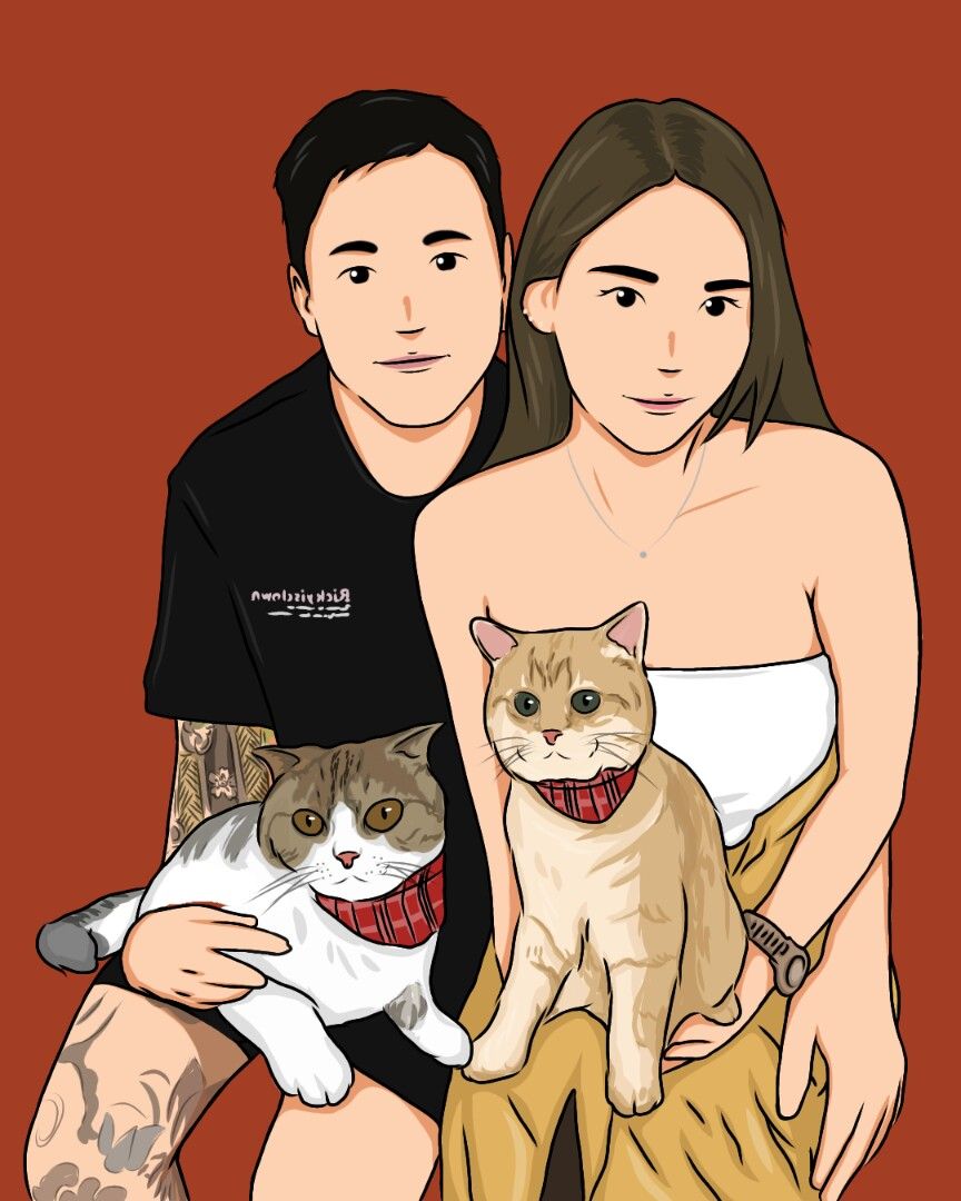 Lukisan digital / faceless, Hobbies & Toys, Stationery & Craft, Art ...