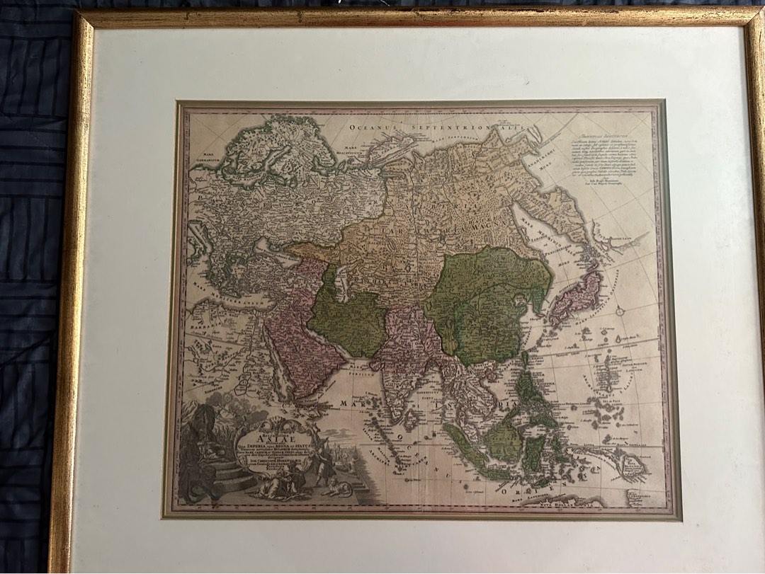 Map of Asia | ASIAE | 1744 | Homann, Furniture & Home Living, Home ...