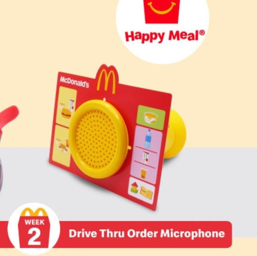 McDonald's Happy Meal Toy (Drive Thru Microphone) Mainan McD, Hobbies ...