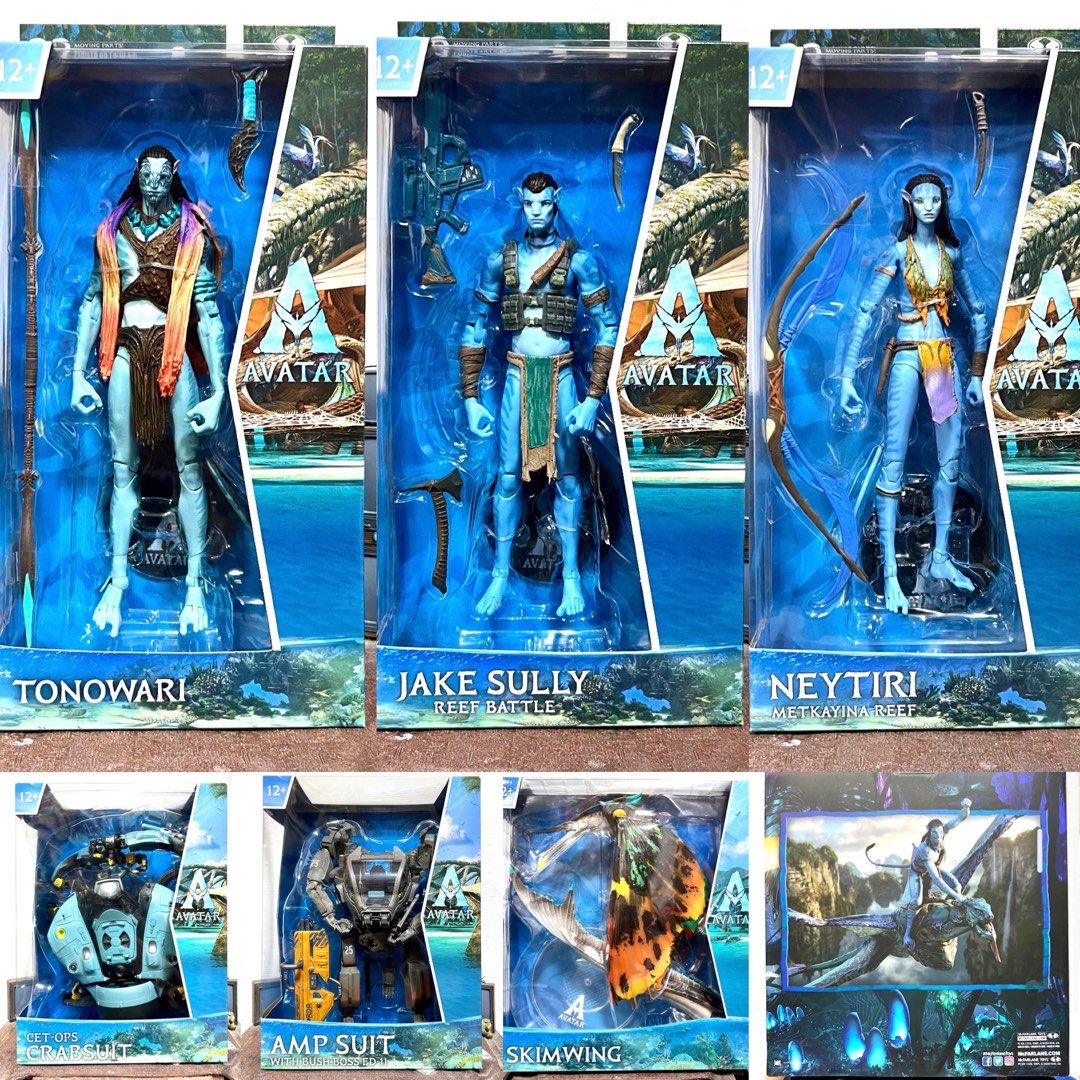 [In hand] McFarlane Toys Avatar Wave 2 The Way of Water: Tonowari, Jake ...