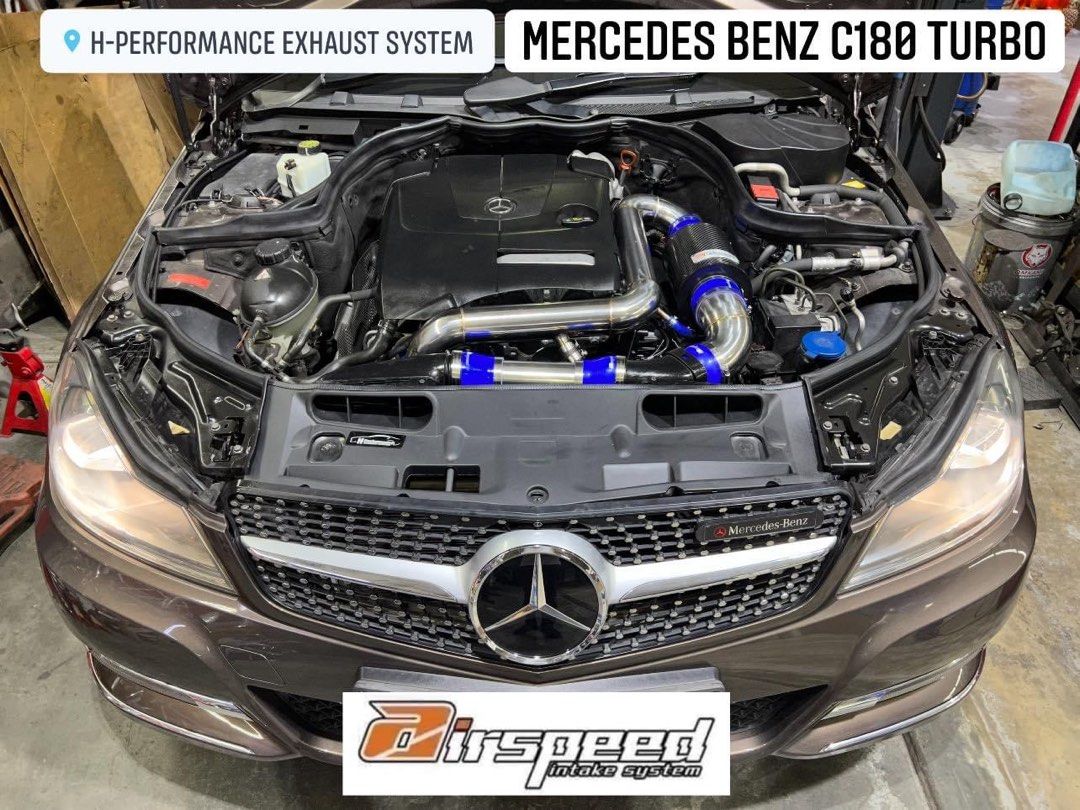 Mercedes Benz C180T w204 ( Upgrade Turbo Suction Pipe / Airspeed Intake ...