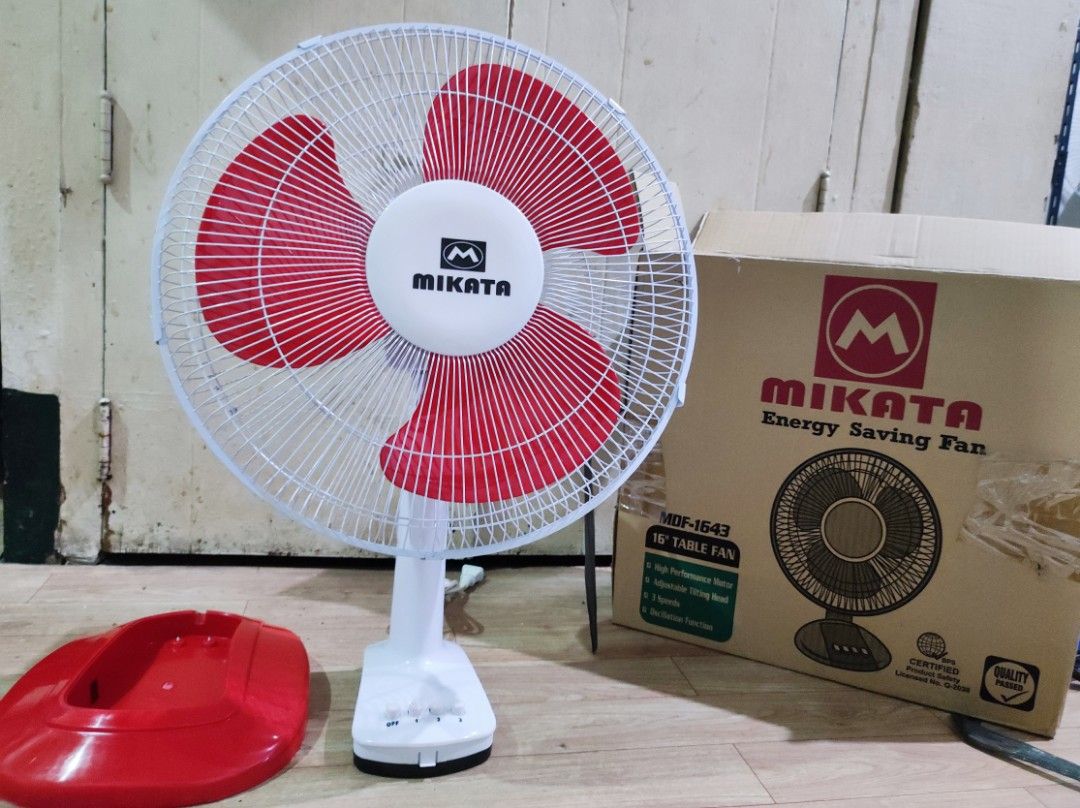 Mikata 16" Table Electric Fan, Furniture & Home Living, Lighting & Fans ...