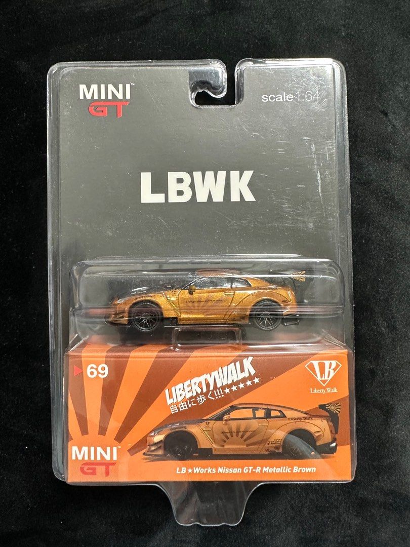 Mini GT MiniGT Diecast Nissan GTR R35 lBWK Orange 1:64 Scale Blister ...