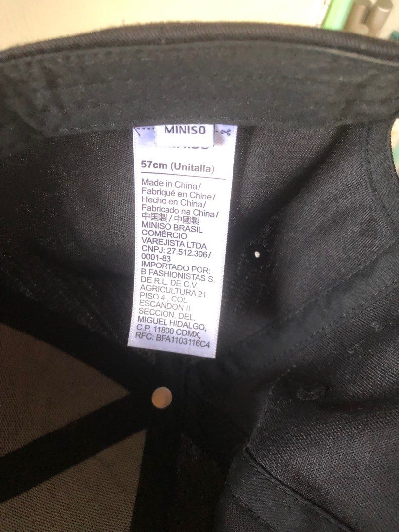 Miniso cap, Men's Fashion, Watches & Accessories, Caps & Hats on Carousell