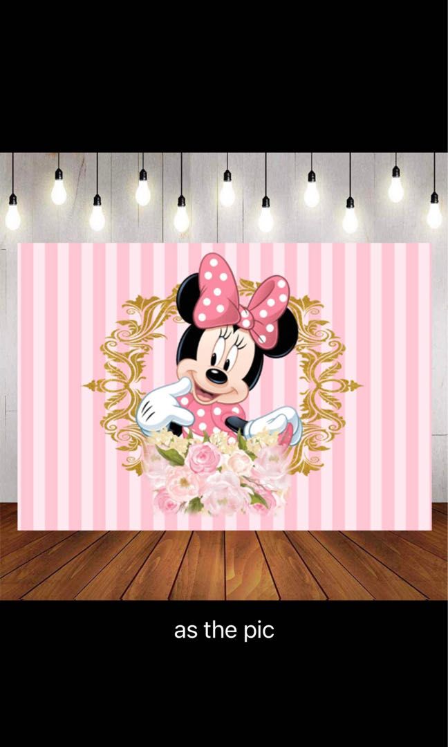 Minnie Mouse Backdrop, Babies & Kids, Baby Nursery & Kids Furniture ...